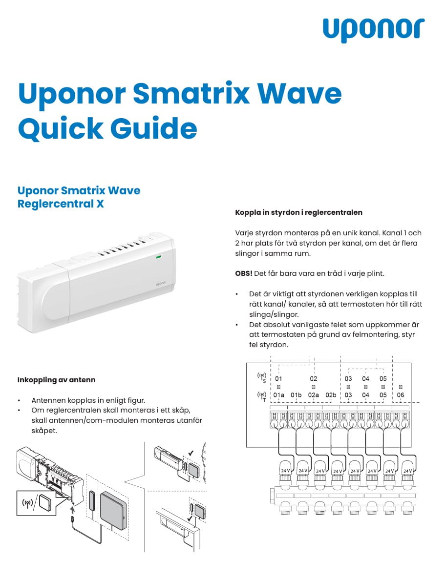 Support til Uponor Smatrix Pulse | Uponor | Uponor